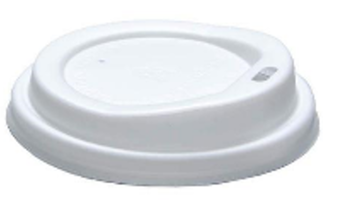 350ml White Sip Lid (PS) (50 Per Pack) – Enviromall