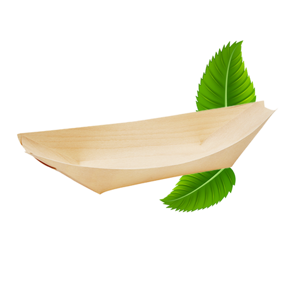 Bamboo Boat Small - 120x70mm (Pack of 50) – Enviromall